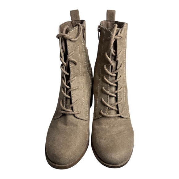 unbranded | Shoes | Suede Ankle Boots Lace Up Man Made Material Outsole ...